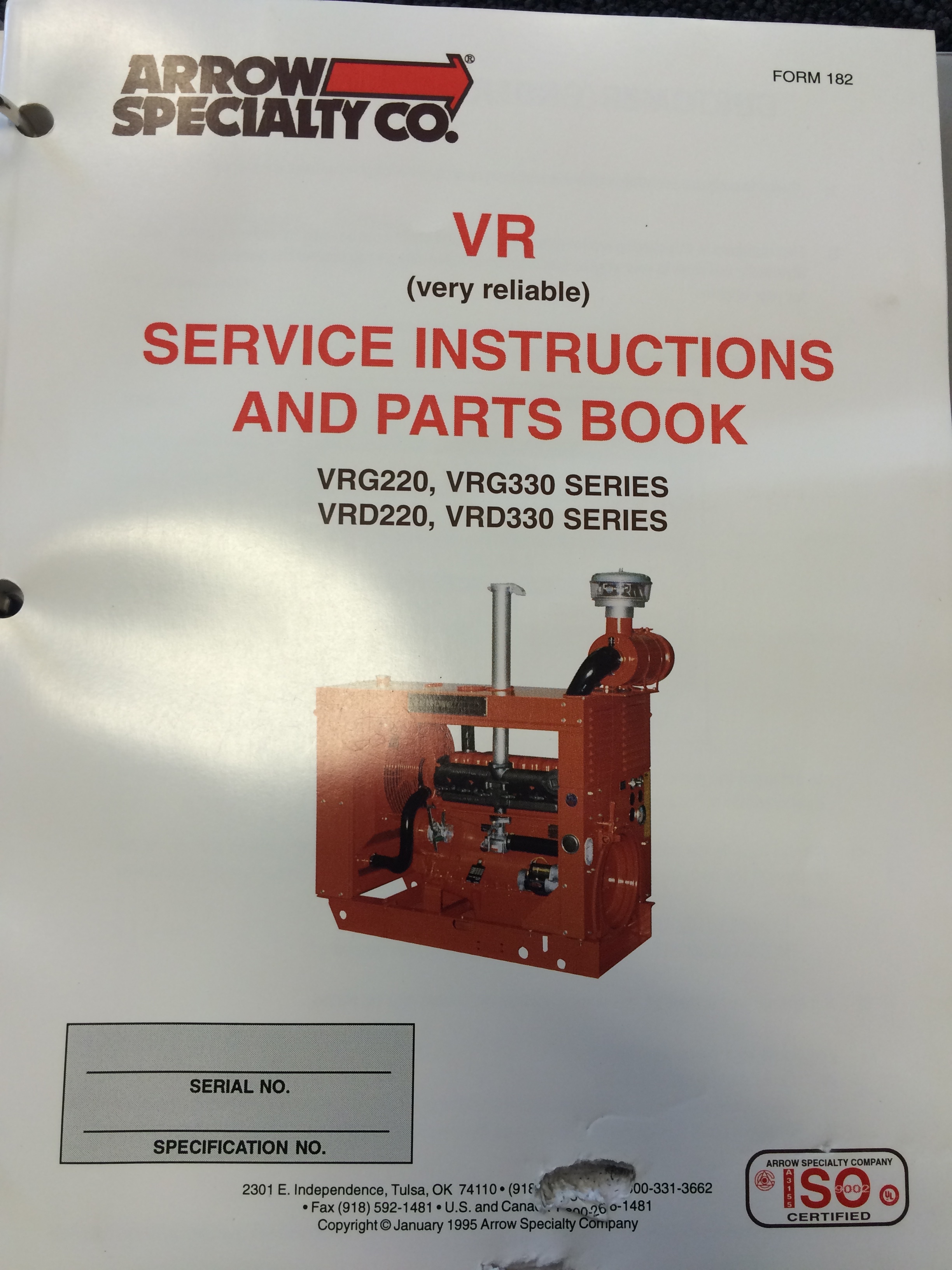 A466960 - 68 HP, Sweet, Arrow VRG-330, Gardner Denver SSEG99B, Screw ...